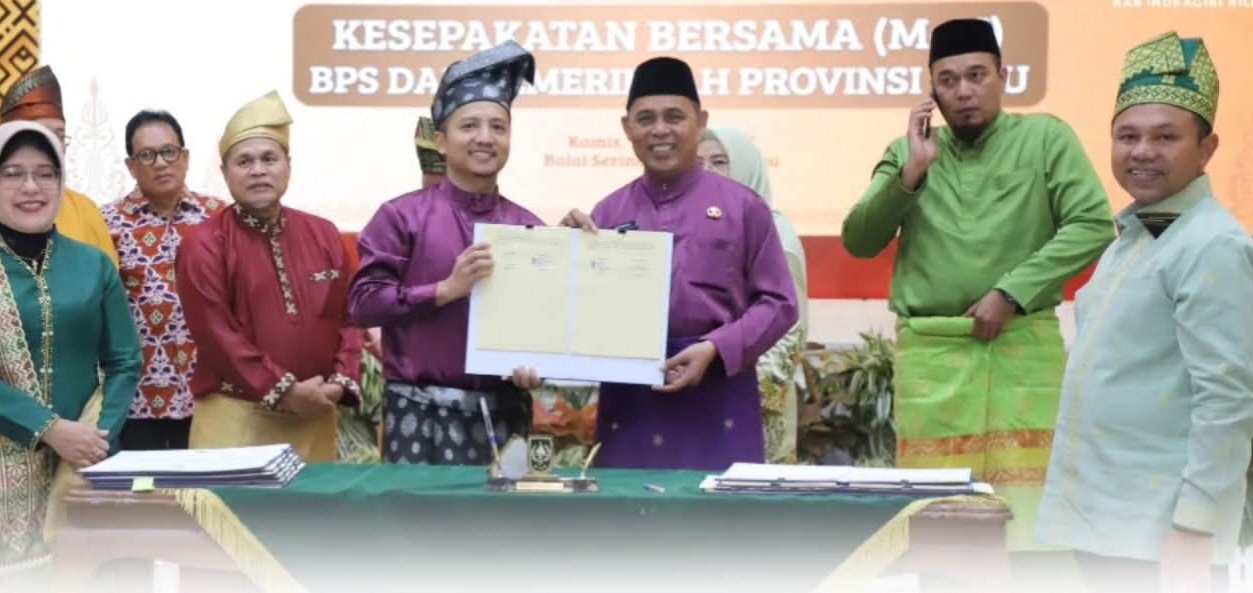 Maksimalkan Data untuk Pembangunan, Pemkab Inhil Teken MoU dengan BPS ...
